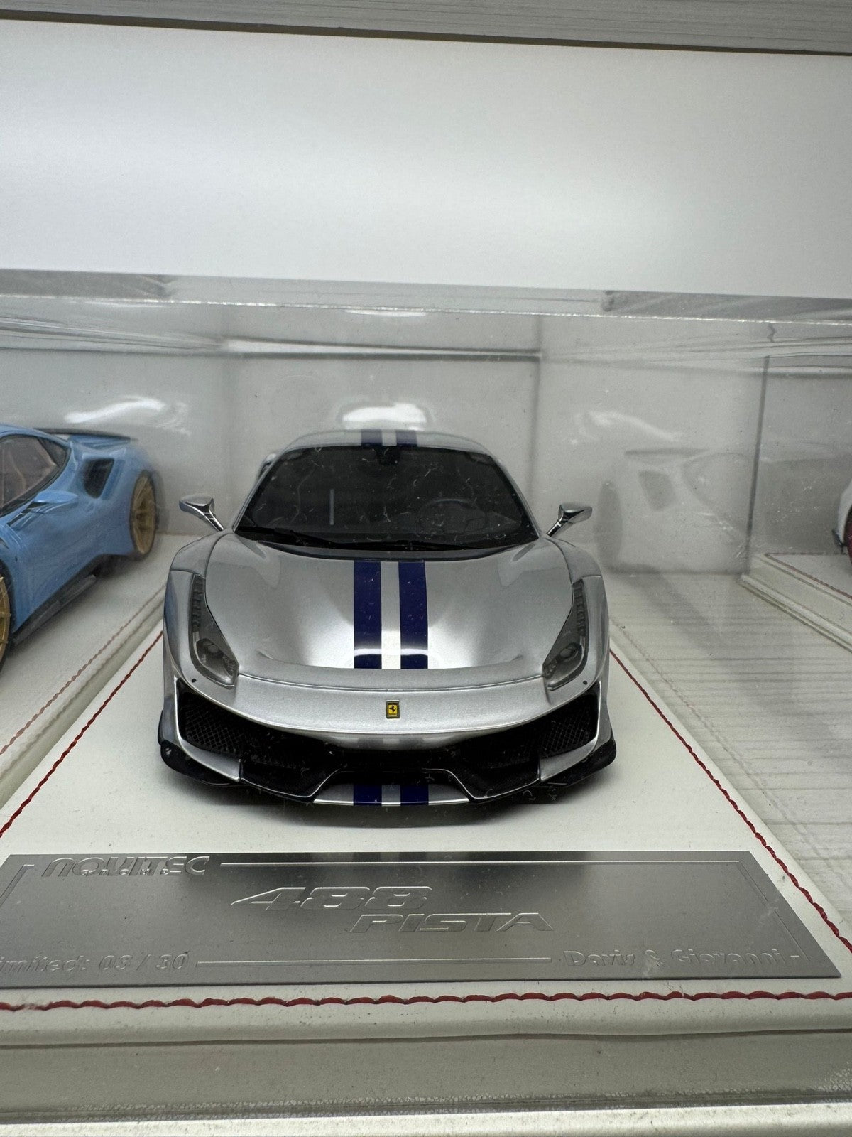 Ferrari 488 Pista NOVITEC (Silver w/ Blue Stripes) [Davis & Giovanni ...