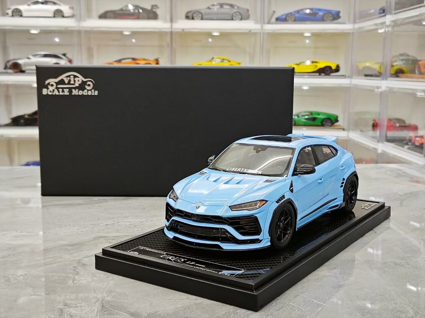 Lamborghini Urus LB-Works (Baby Blue) [VIP scale Models] 1/18 scale ...