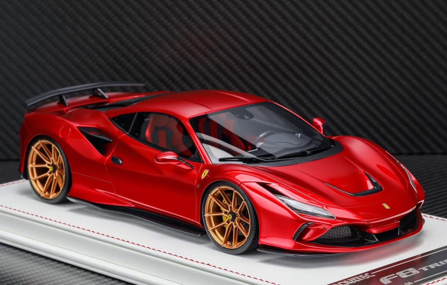 Ferrari F8 Tributo NOVITEC (Candy Red/ Gold Rims) [Davis & Giovanni] 1 ...
