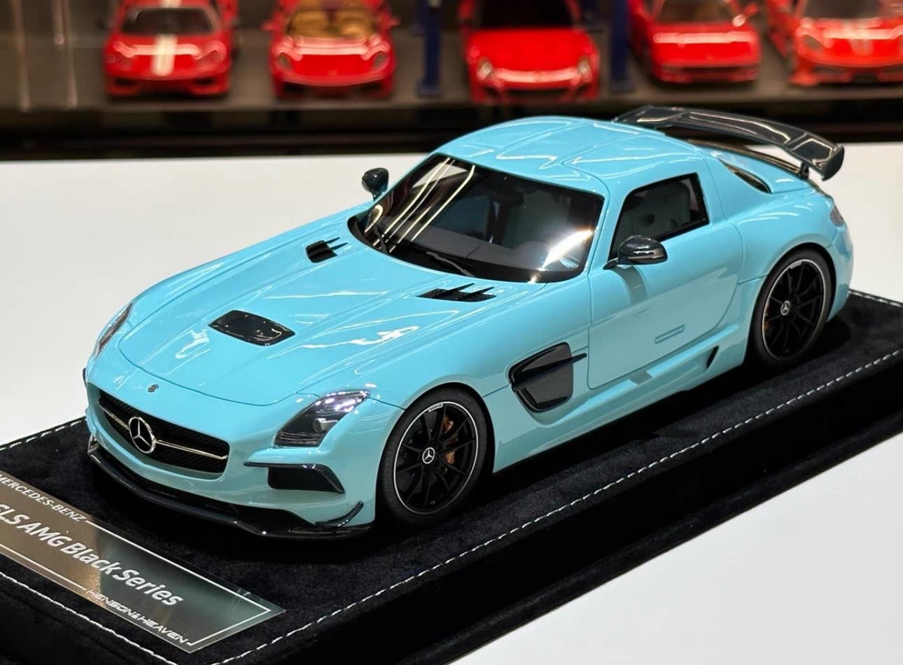 Mercedes-Benz SLS AMG Black Series (Baby Blue) [Henson&Heaven] 1/18 sc ...
