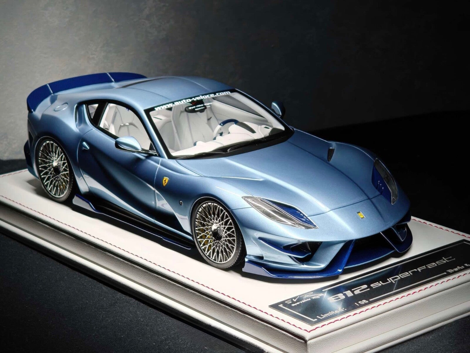Ferrari 812 Superfast SVR (Ice Blue Metallic) [Davis & Giovanni] 1:18 ...