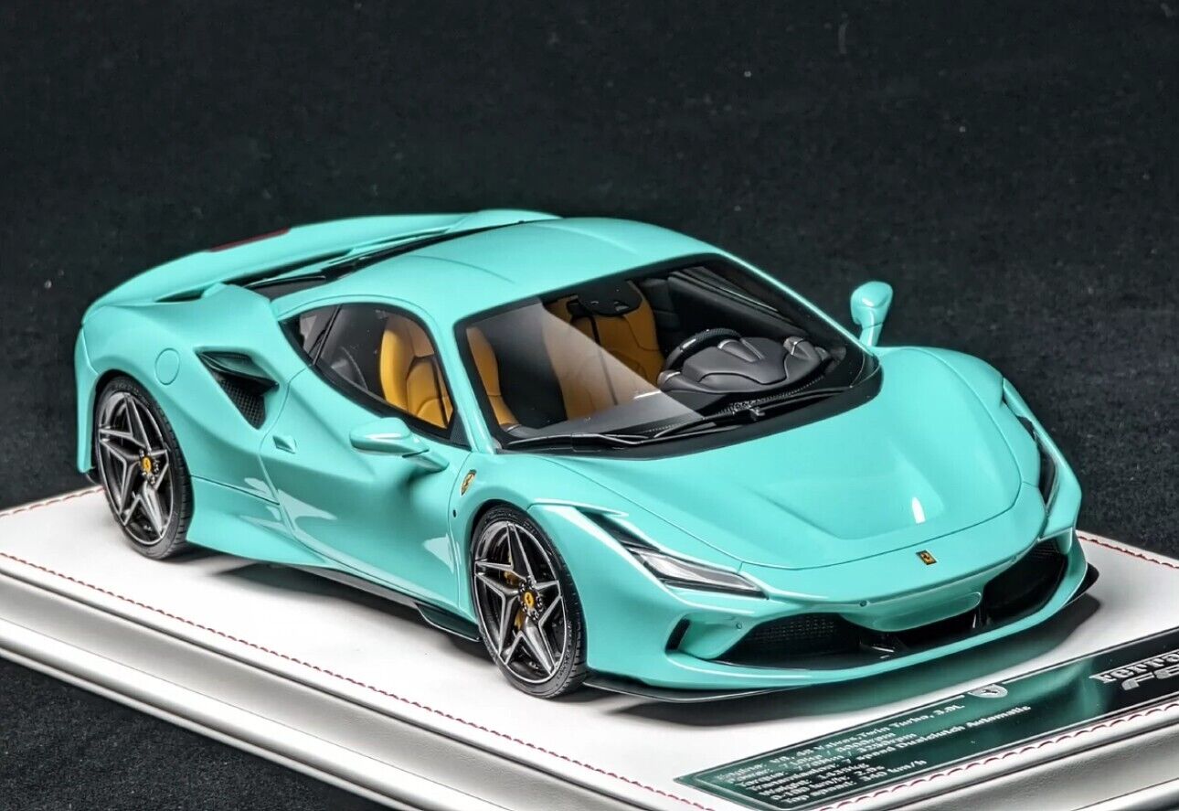 Ferrari F8 Tributo (Tiffany Blue) [Davis & Giovanni] 1/18 scale ...