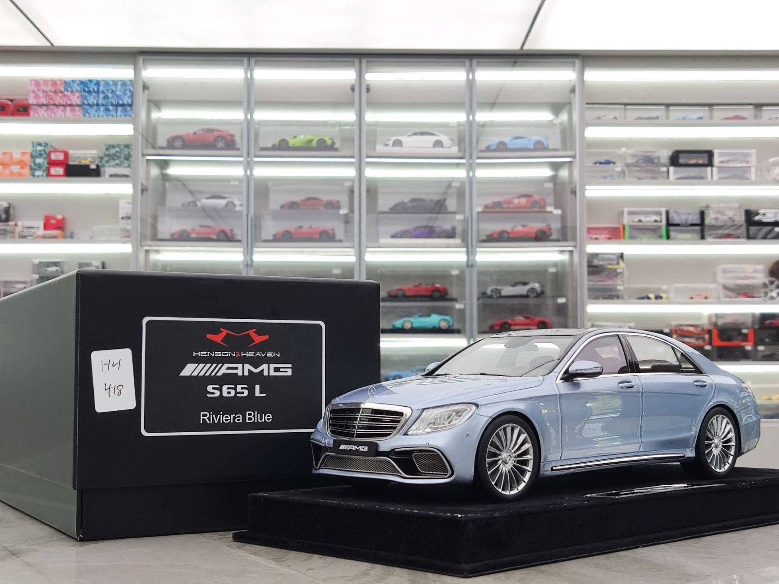 Mercedes-Benz AMG S65 L (Riviera Blue) [Henson&Heaven] 1/18 scale ...