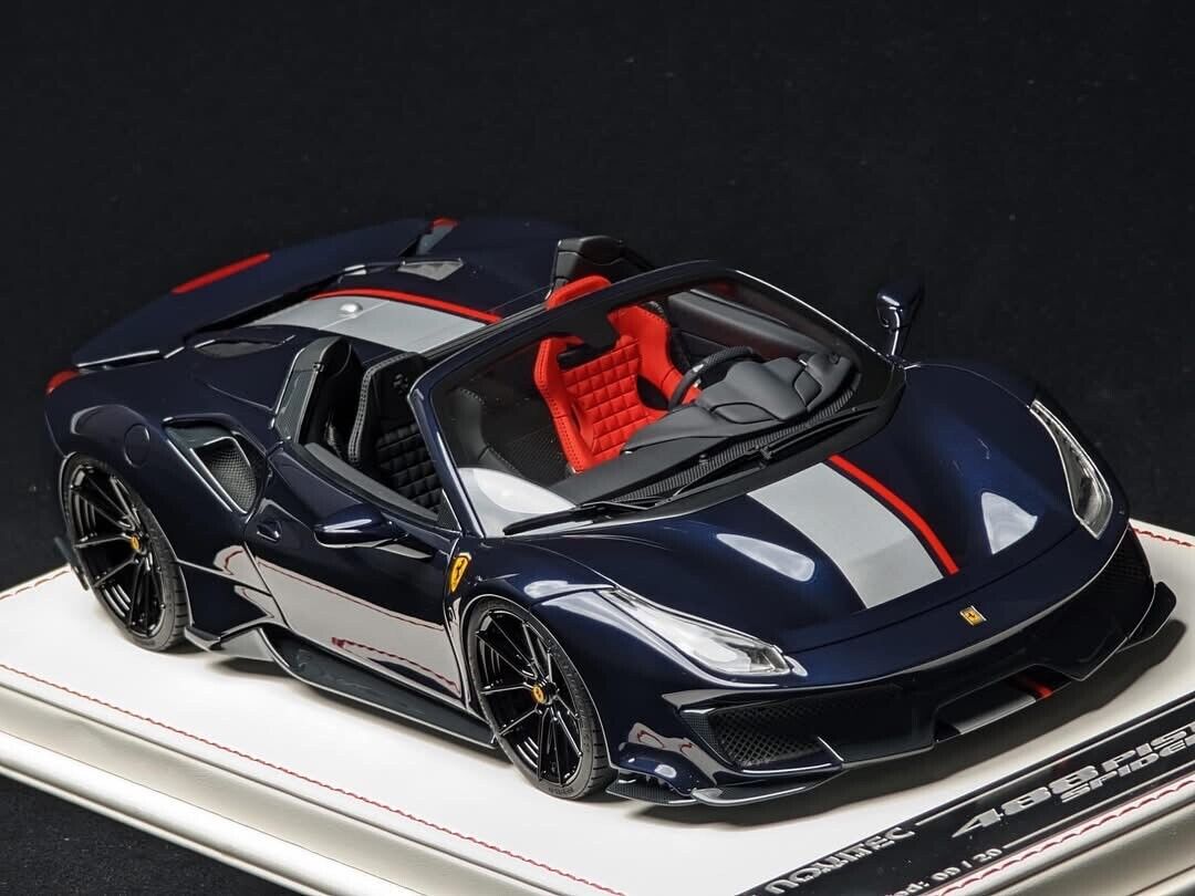 Ferrari 488 Pista Spider NOVITEC (Blue/stripe) [Davis & Giovanni] 1/18 ...