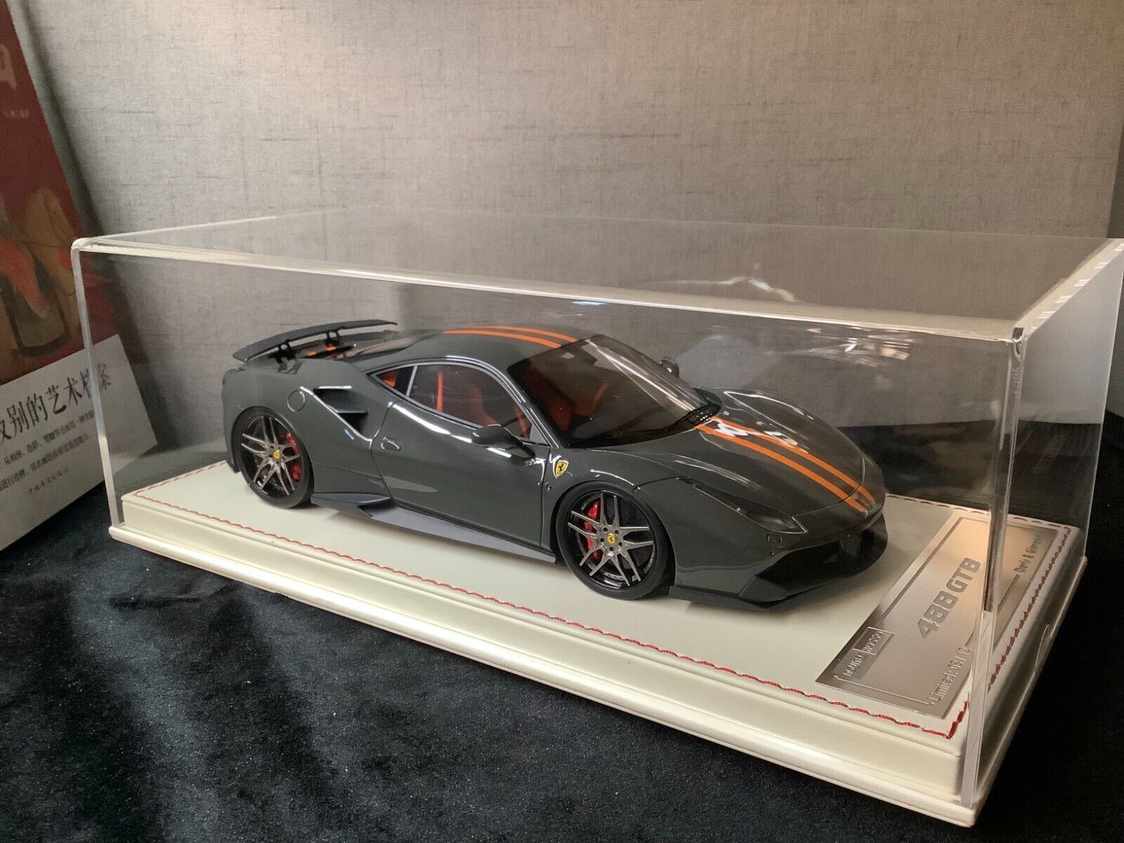 Ferrari 488 GTB NOVITEC (Grey) [Davis & Giovanni] 1/18 scale ...