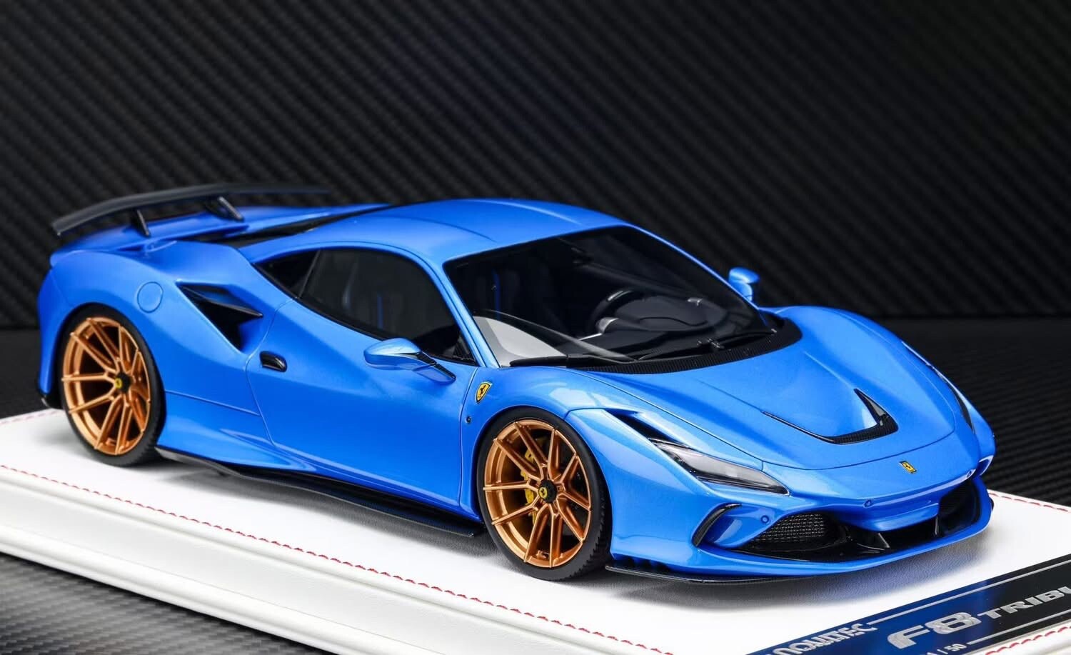 Ferrari F8 Tributo NOVITEC (Metallic Blue) [Davis & Giovanni] 1:18 sca ...