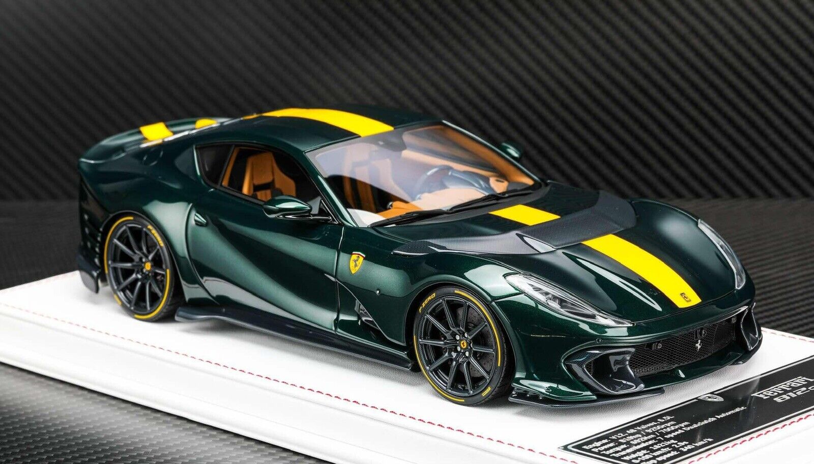 Ferrari 812 Competizione (Metallic Green/yellow ) [Davis & Giovanni] 1 ...